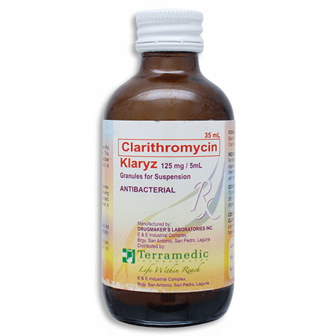 KLARYZ Clarithromycin 125mg / 5mL Granule for Suspension 35mL price in ...